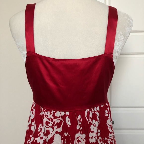 Express | Dresses | Express Red Floral Spaghetti Strap Dress Size M ...